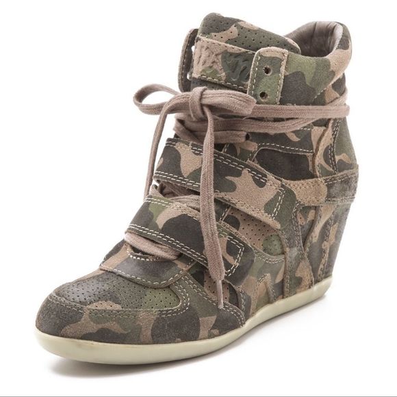 Ash | Shoes | Ash Womens Bowie Camo Wedge Sneakers Size 39 | Poshmark